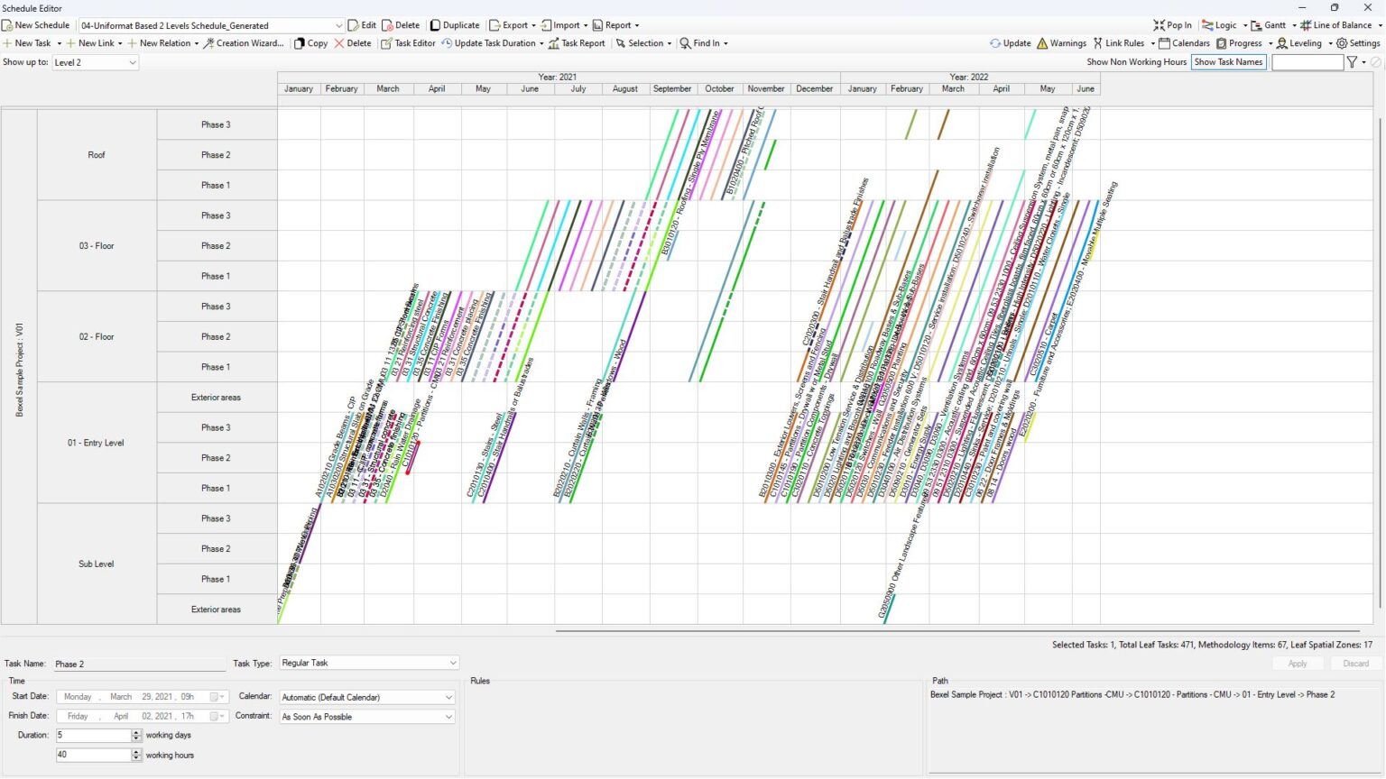 Scheduling | BEXEL Manager BIM Software